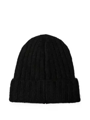 Karl Lagerfeld Ribbed-knit Beanie Hat