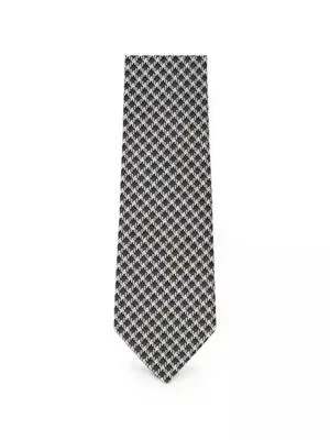 TOM FORD Houndstooth Neck Tie - Black