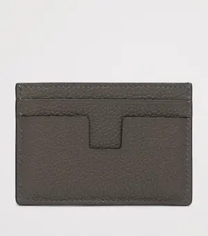 TOM FORD Grained Leather T-line Card Holder