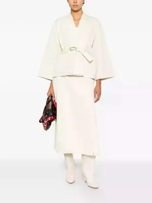 PSOPHIA High-waisted Midi Skirt