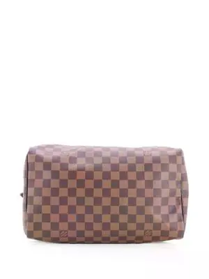 LOUIS VUITTON Speedy 30 Damier Satchel Handbag - Brown
