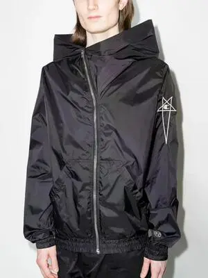 Rick Owens Logo Hooded Jacket