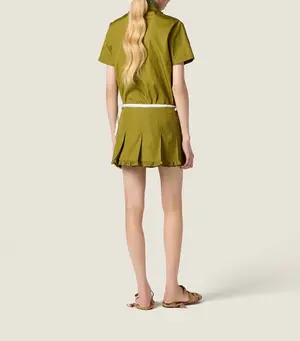 Miu Miu Ruffled Short Sleeve Shirt