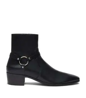 TOM FORD Goatskin Ankle Boots With Harness Detailing