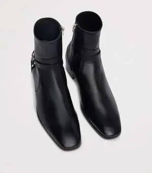 TOM FORD Goatskin Ankle Boots With Harness Detailing