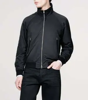 TOM FORD Technical Bomber Jacket With Leather Trims