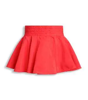 Alaïa Denim Peplum Belt - Red