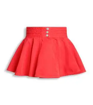 Alaïa Denim Peplum Belt - Red