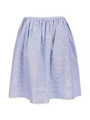 Miu Miu Check-pattern Midi Skirt