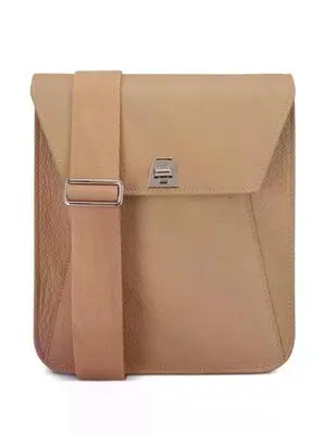 Akris Grained Leather Turn-lock Cross Body Bag