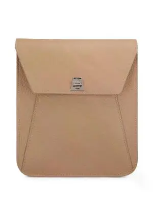 Akris Grained Leather Turn-lock Cross Body Bag
