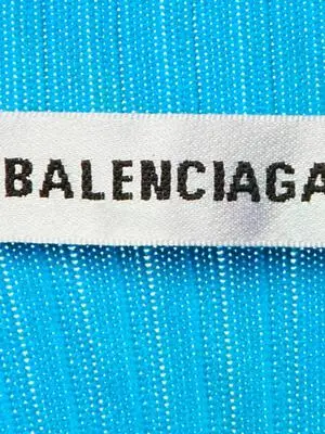 Balenciaga Midi Wrap Dress With All-over Logo Print