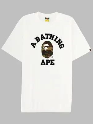 A BATHING APE T-shirt "glitch Woodland