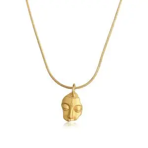 ORMIRO Silent Wisdom Guanyin Vermeil Pendant - Gold