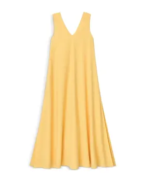 Lafayette 148 New York Sleeveless V-neck Maxi Dress