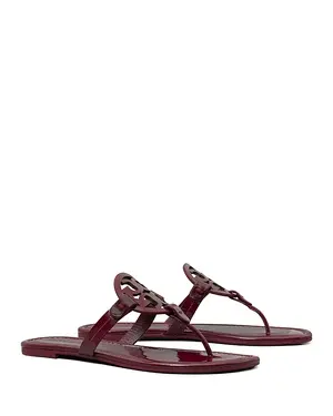 Tory Burch TORY BURCH Miller Leather Sandals Dark Raspberry