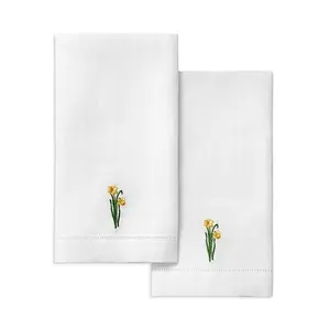 SFERRA Fiorenza Guest Towel, Set Of 2 - Daffodil