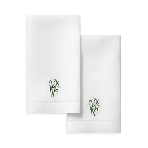 SFERRA Fiorenza Guest Towel, Set Of 2 - Snowdrop