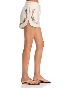 YUKIO Linen Drawstring Shorts
