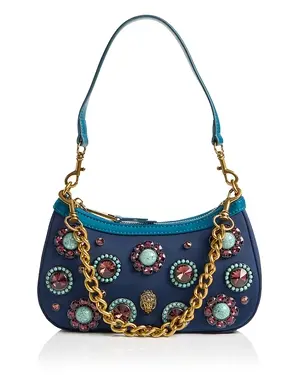 Kurt Geiger Sloane Embellished Crossbody Bag - Navy