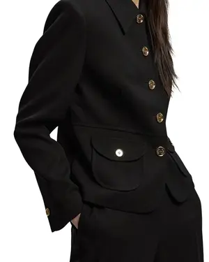 Karen Millen Petite Textured Tailored Jacket