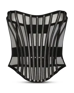Dolce & Gabbana Tulle Braided Corset Belt