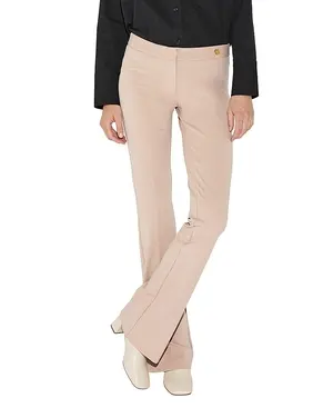 CALLAS MILANO Jules Stretch Jersey Fit And Flare Pant - Taupe