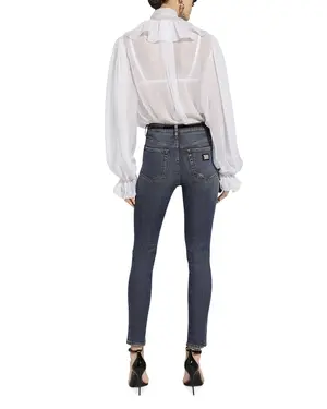 Dolce & Gabbana Audrey Skinny Denim Jeans - Medium Blue