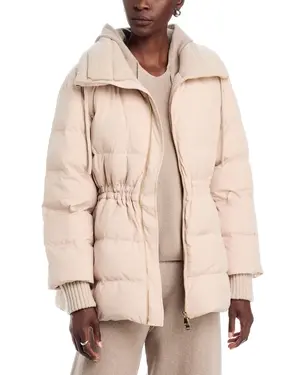 Fabiana Filippi Superlight Padded Parka With Knitted Detail