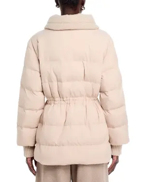 Fabiana Filippi Superlight Padded Parka With Knitted Detail