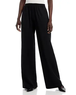 Fabiana Filippi Wide Leg Flannel Pants - Black