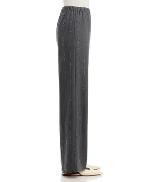 Fabiana Filippi Pinstriped Flannel Straight Leg Pants