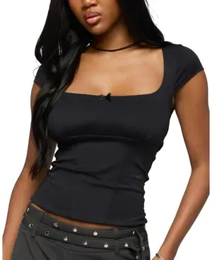 EDIKTED Laiah Square Neck Top