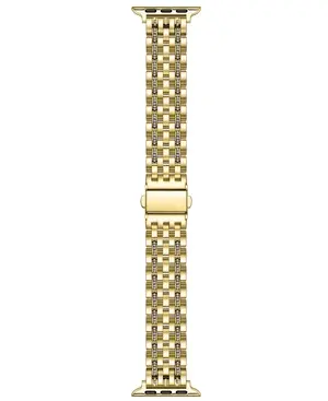POSH TECH Remy Rhinestone Stainless Steel Link Band For Apple Watch - Gold