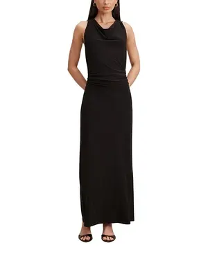 EVER NEW Jae Bubble Back Hardware Maxi Dress - Black