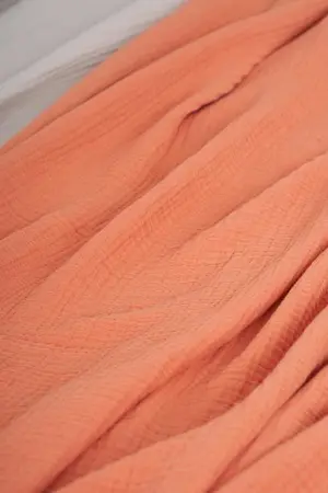 Carol & Frank Ryker Melon Gauze Coverlet