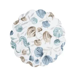 C&F HOME Coastal Shells Round Set Of 6 Placemats 17
