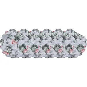 C&F HOME Flamingo Breeze Round Set Of 6 Placemats 17 - Blue