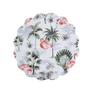 C&F HOME Flamingo Breeze Round Set Of 6 Placemats 17