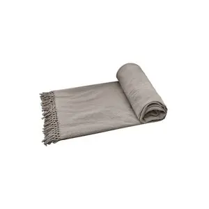 ELISABETH YORK Lavato Oyster Bed Throw Blanket - Beige