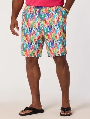 Psycho Bunny Big & Tall Tanner Swim Trunks - Multi