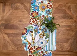 C&F HOME Calanthe Set Of 6 Cloth Napkins