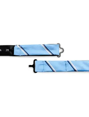 SYNRGY BY DXL Traditional Striped Bow Tie - Blue