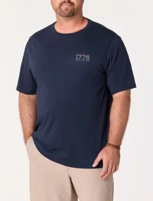 TRAVISMATHEW FIT BY DXL Big & Tall Summer Salute Graphic Tee