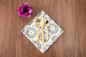Carol & Frank Midge Boulder Napkin Set Of 4
