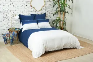Carol & Frank Aster Two-tone Cotton Sham 20" X 26