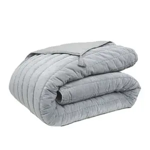 Carol & Frank River Boulder Personal Comforter - Gray