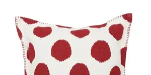 Carol & Frank Ruby Dot Printed Throw Pillow