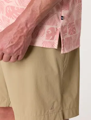 NAUTICA Big & Tall Stamped Floral Performance Polo Shirt