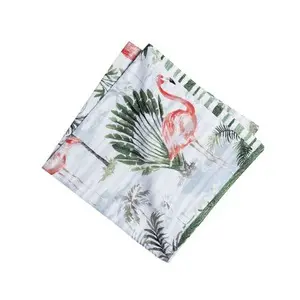 C&F HOME Flamingo Breeze Set Of 6 Cloth Napkins